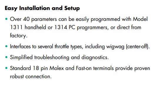 Curtis 1210-2201 24V 45A Permanent Magnet Motor Controller Mobility ...