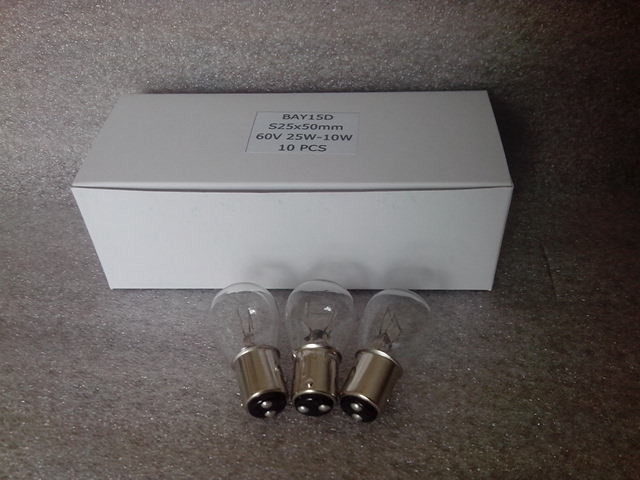 Forklift Lamp Brake light BAY15D 60V 25W/10W Lamp Bulb Double contacts ...