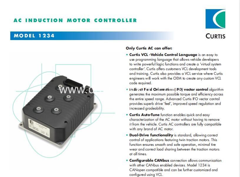 Original Curtis 1234 1234E 1234SE 1234SER AC Motor Controller Curtis ...